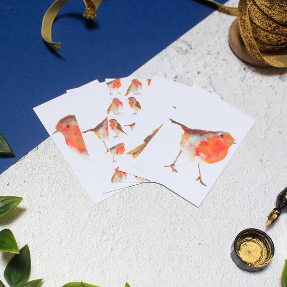 Robin Christmas Gift Tags Festive Tags Christmas Tags | Etsy UK