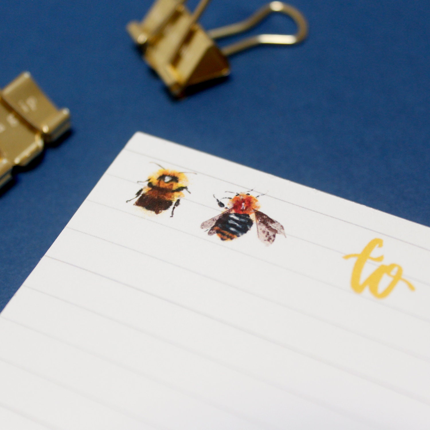 Bumble Bee A6 'to Do' Notepad Blank Notepad | Etsy UK