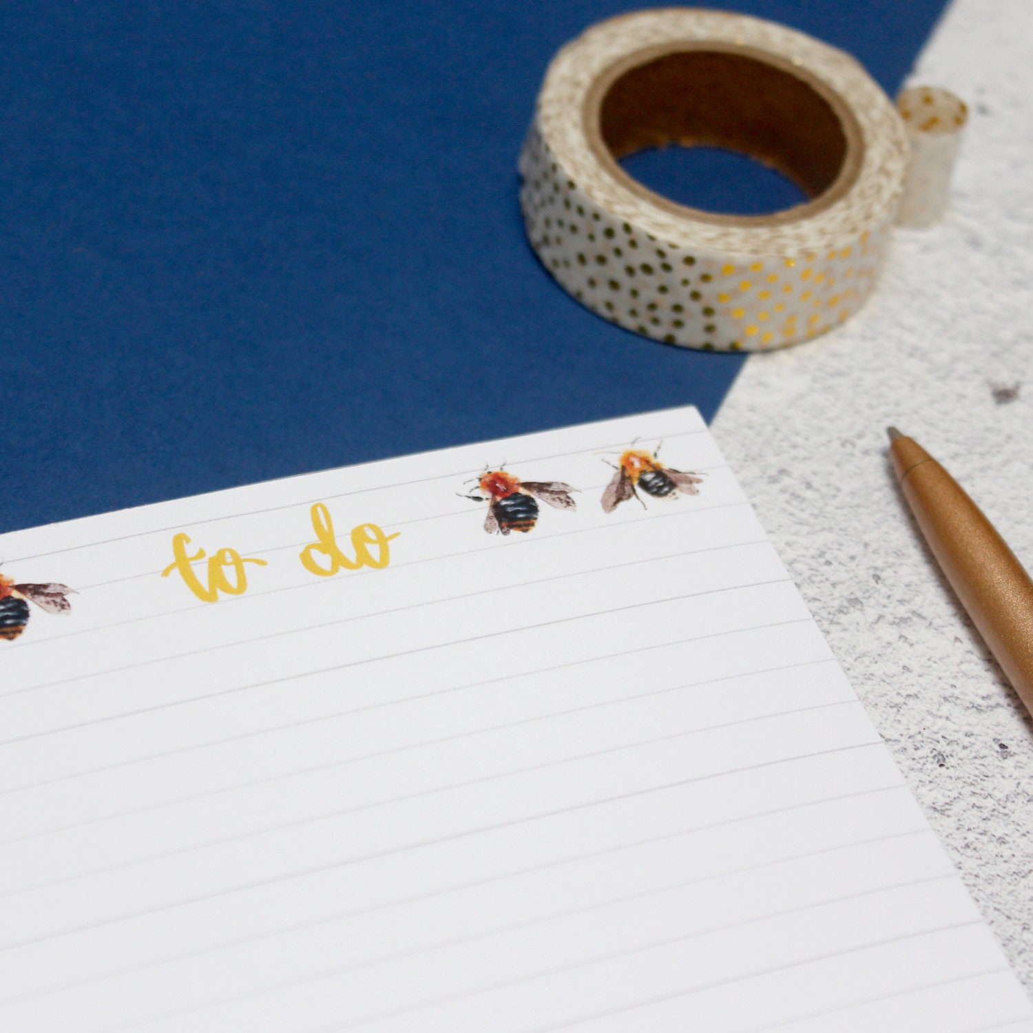 Bumble Bee A6 'to Do' Notepad Blank Notepad | Etsy UK