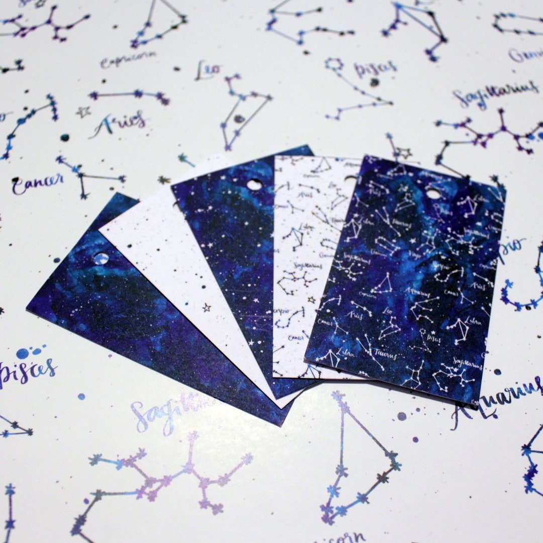 Star Sign Set of 5 Gift Tags | Science and Space Tags | Astronomy ...