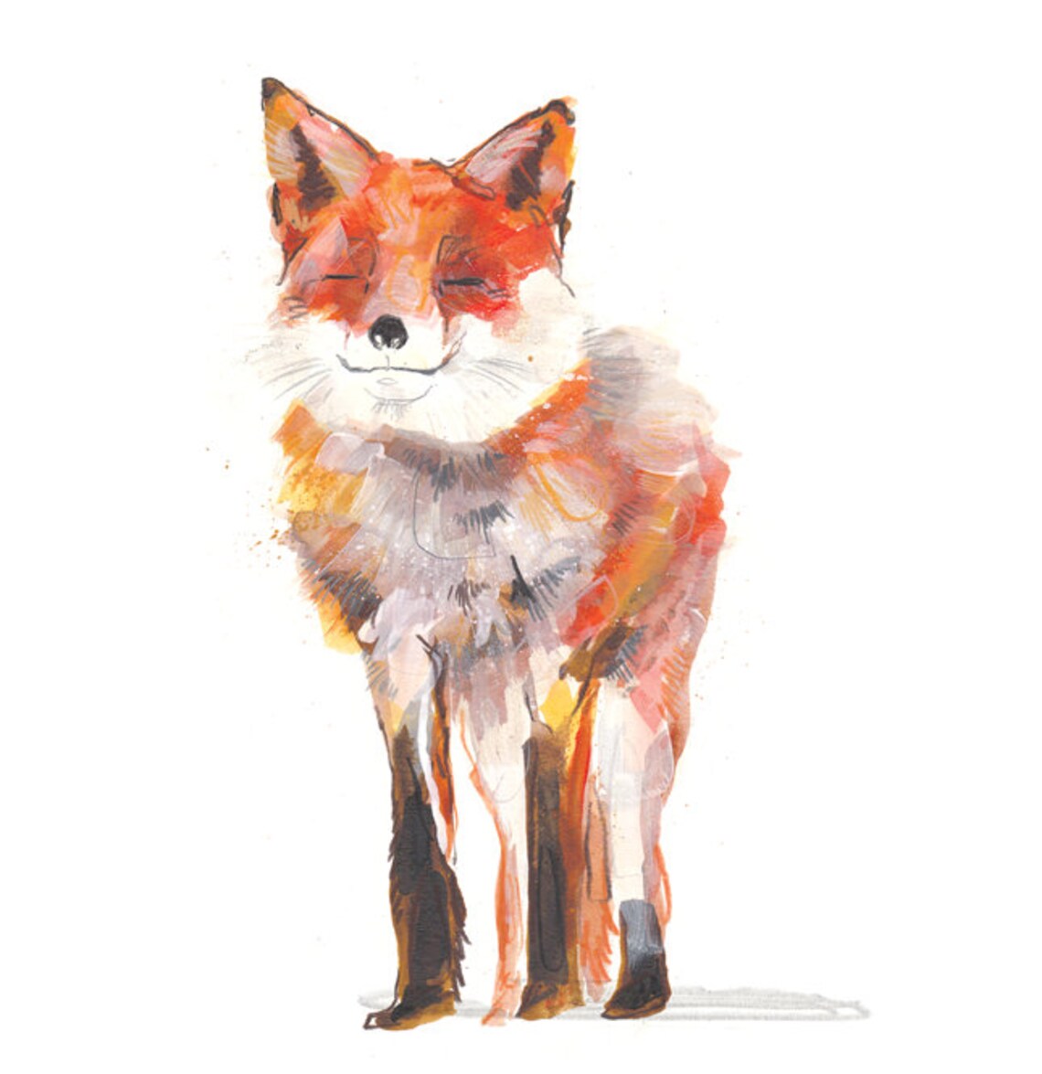 British Fox Blank A6 Greeting Card | Etsy UK