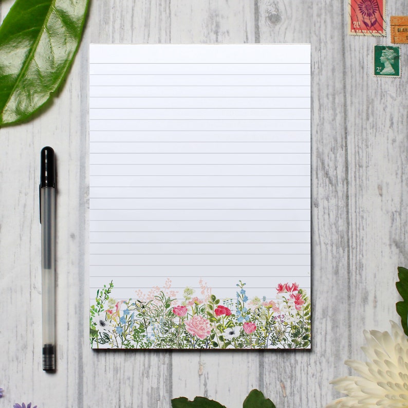 A5 Notepad Summer Notepad A5 Lined Notepad Desk Pad to - Etsy UK