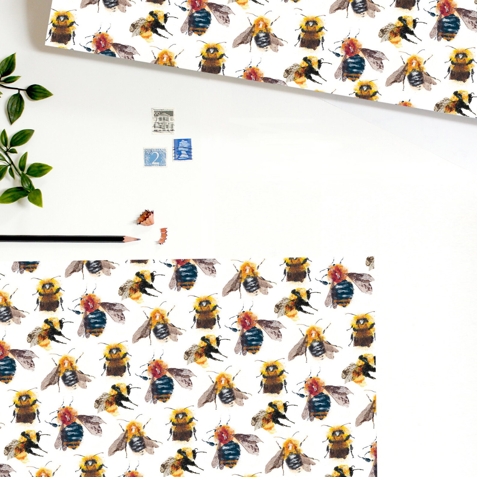 Bumble Bee Pattern Gift Wrap Wrapping Paper Nature Gift - Etsy UK