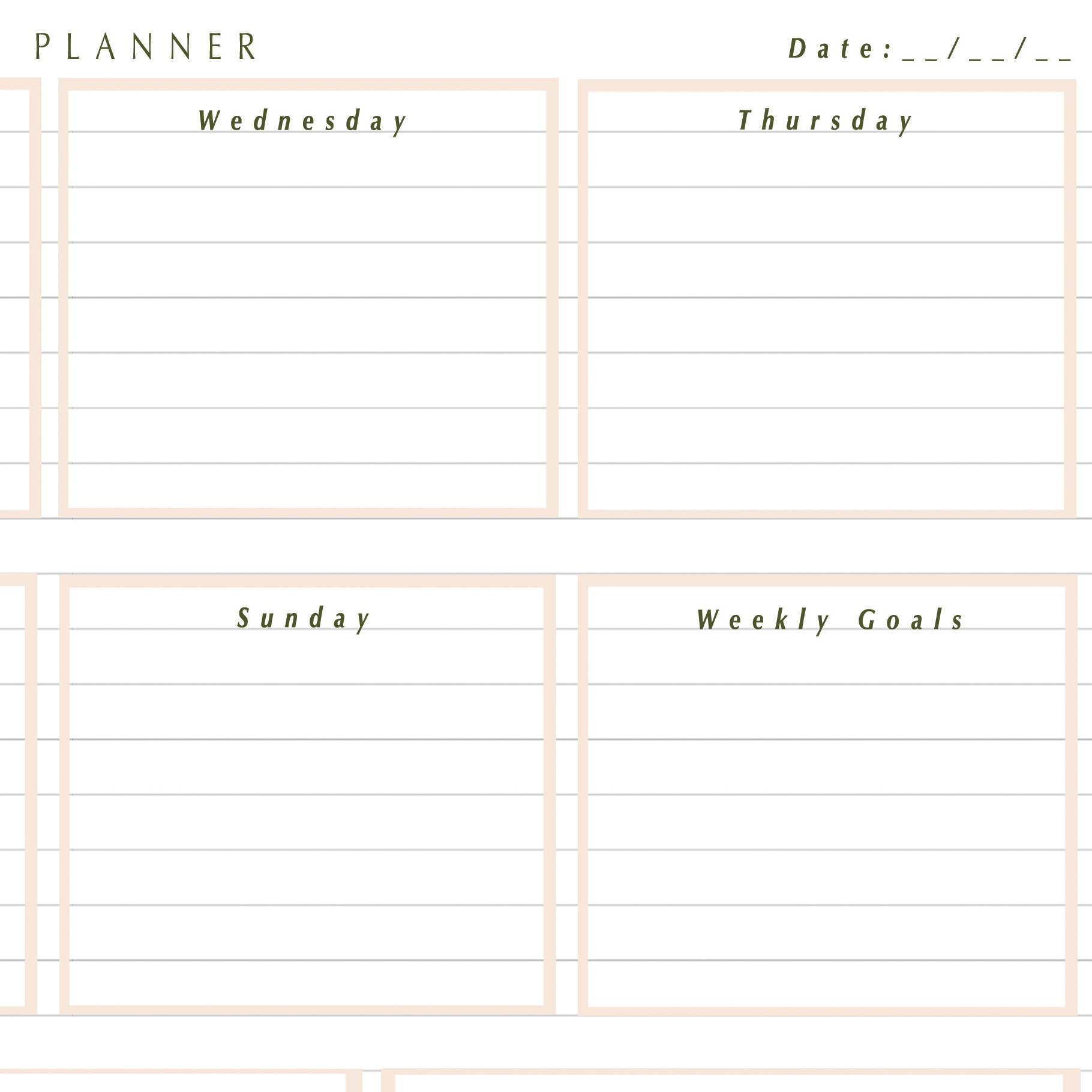 A4 Weekly Notepad Desk Pad Floral Notepad Weekly Planner | Etsy