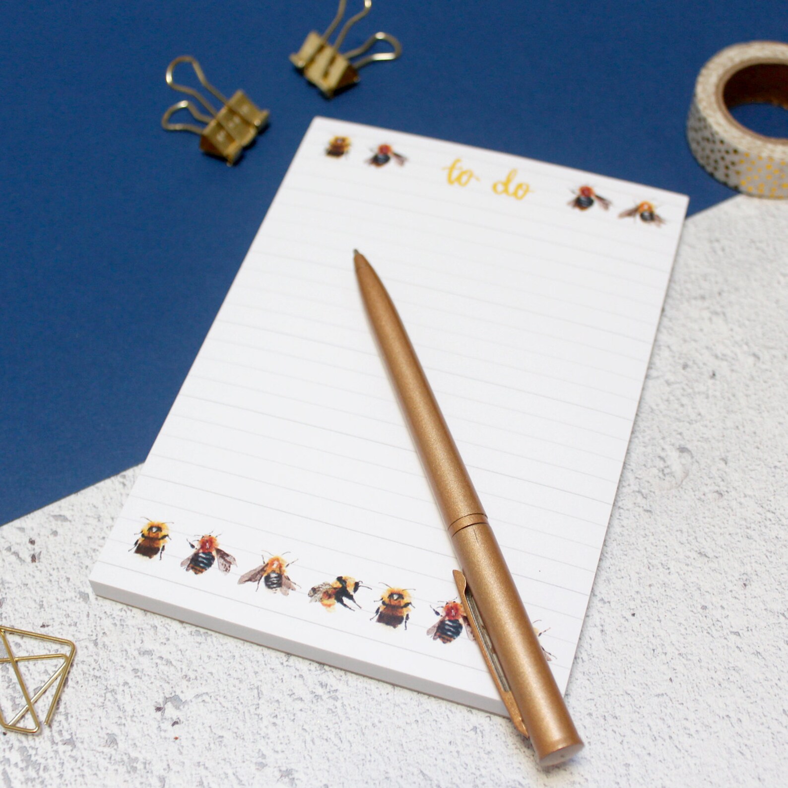 Bumble Bee A6 'to Do' Notepad Blank Notepad | Etsy UK