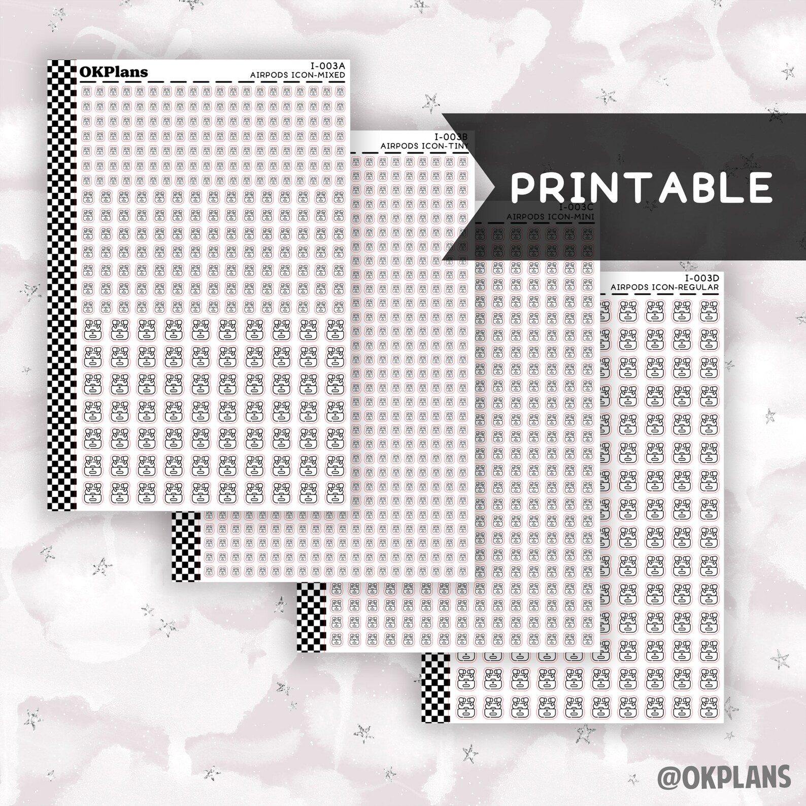 Airpods // Printable // I-003 // Icons - Etsy