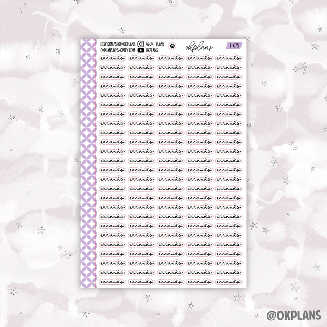 Errands // Script Font // Functional Scripts // F-075 - Etsy