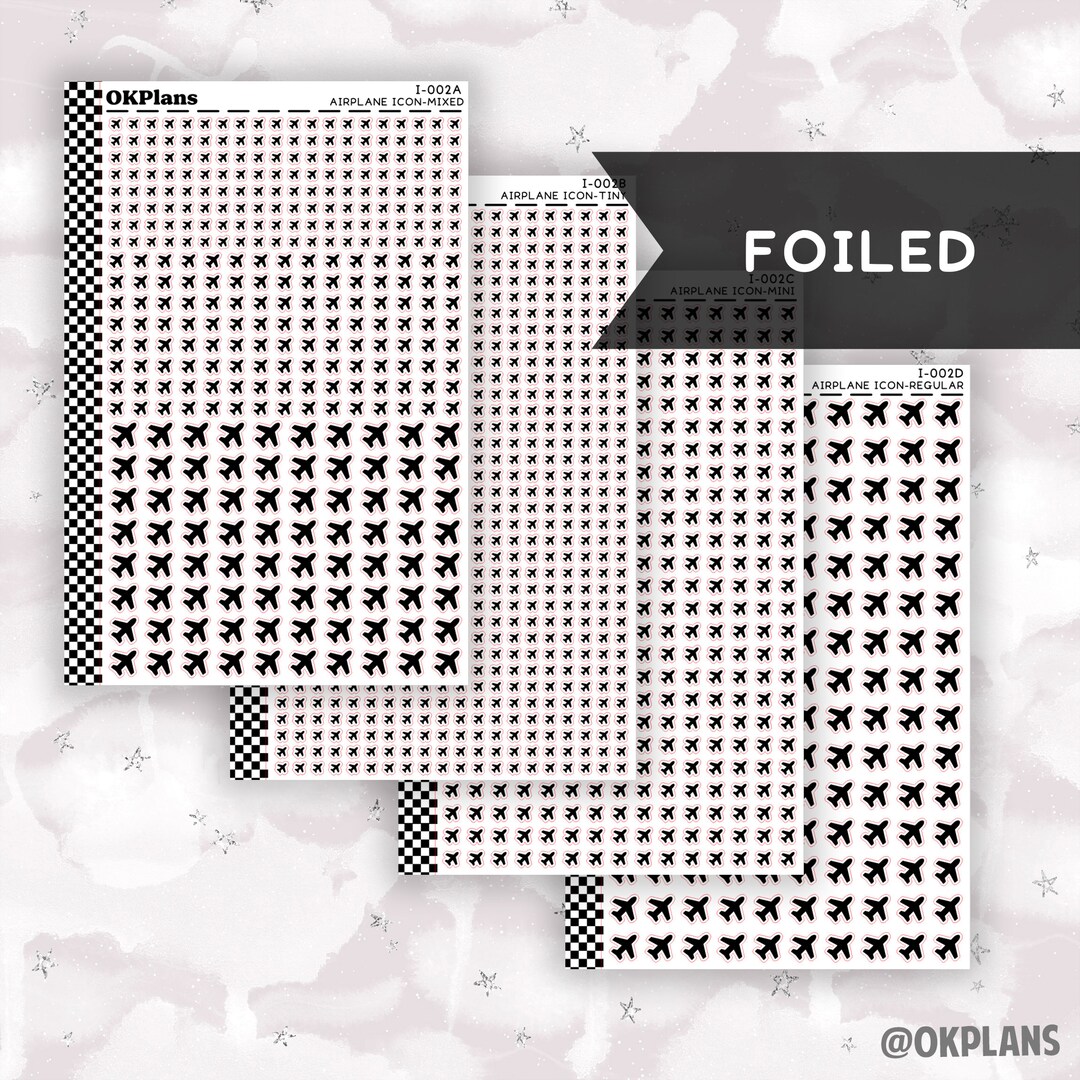 Airplane // Printable // I-002 // Icons - Etsy