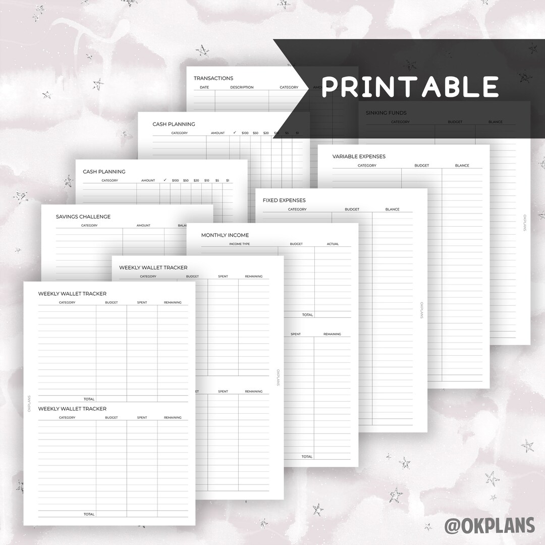 A5 Budget Notebook Printable // Budget - Etsy