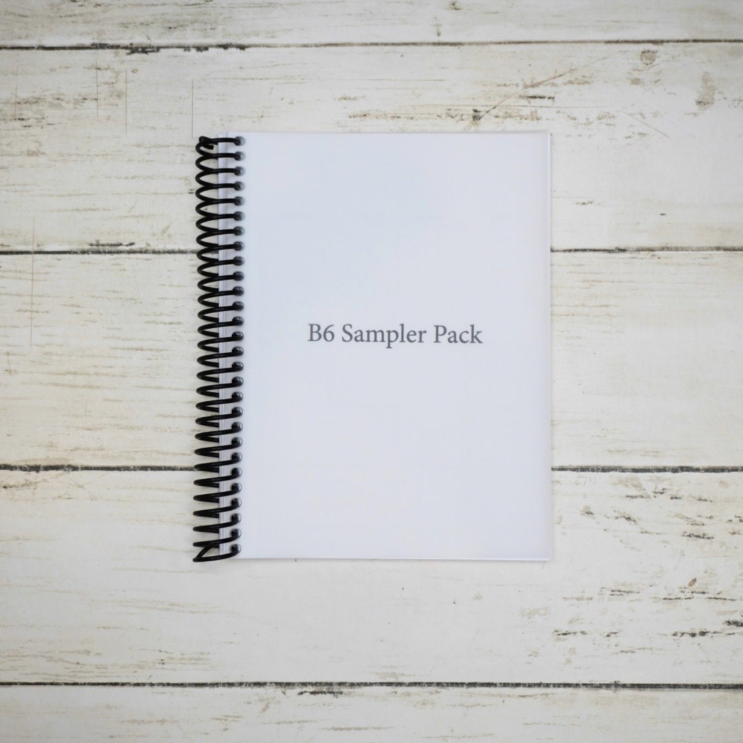 B6 Sampler Pack // Showcases All the Layouts Offered in the Shop - Etsy