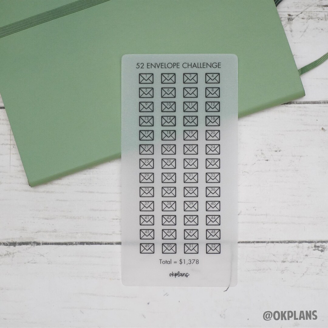 52 Envelope Savings Challenge Tracker // Budget - Etsy
