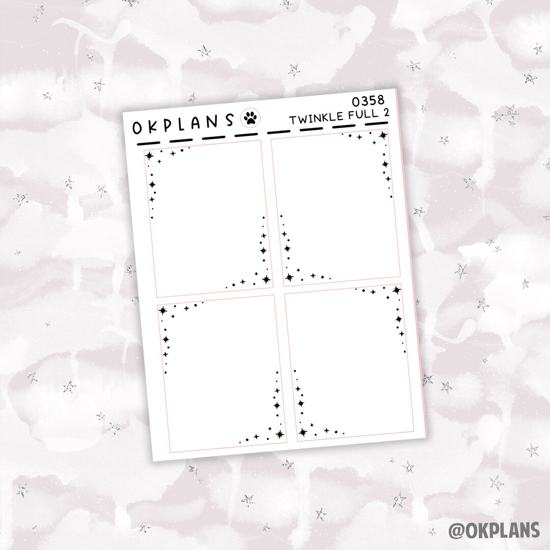 Twinkle Corner V2 // 0358 // Full Box Overlay - Etsy