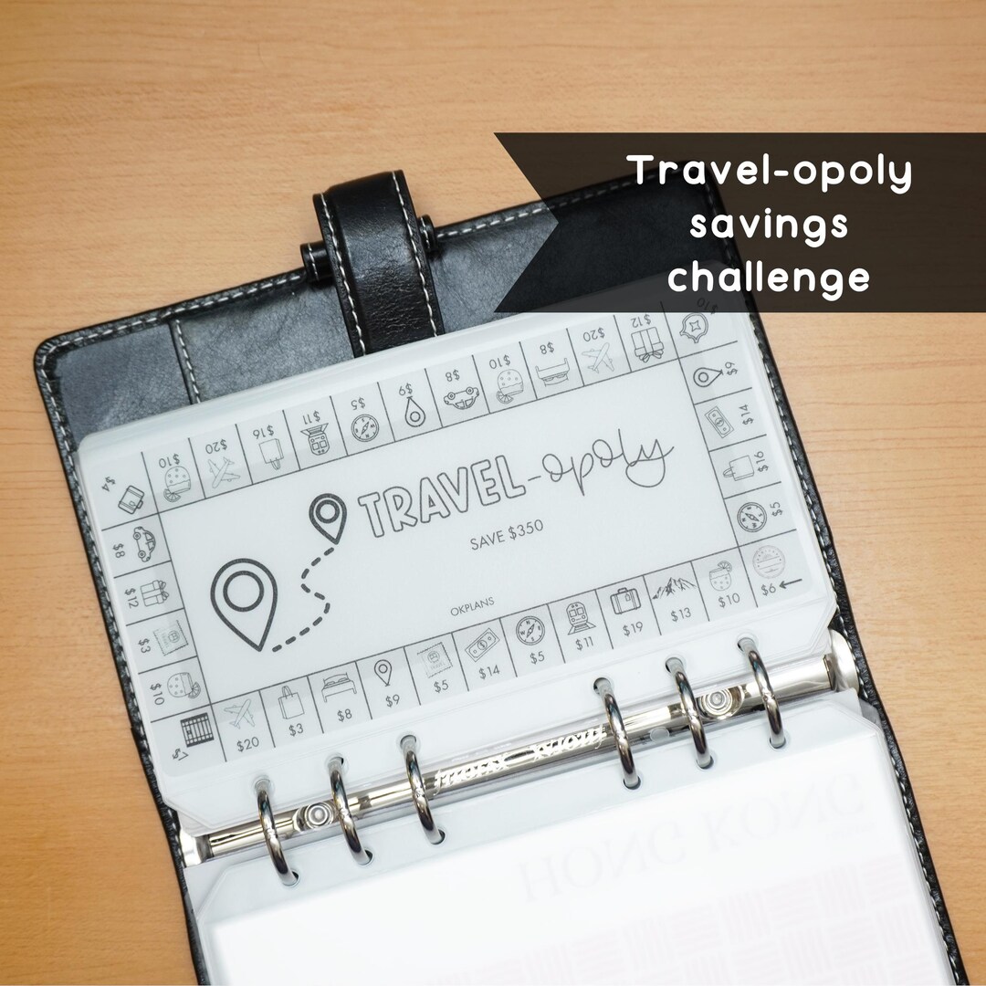 Travel-opoly A6/personal Cash Envelope Insert // Budget - Etsy