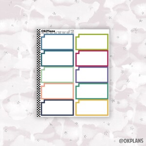 3 HR Cutout Label // Printable // EC 7x9 Daily Duo - Etsy