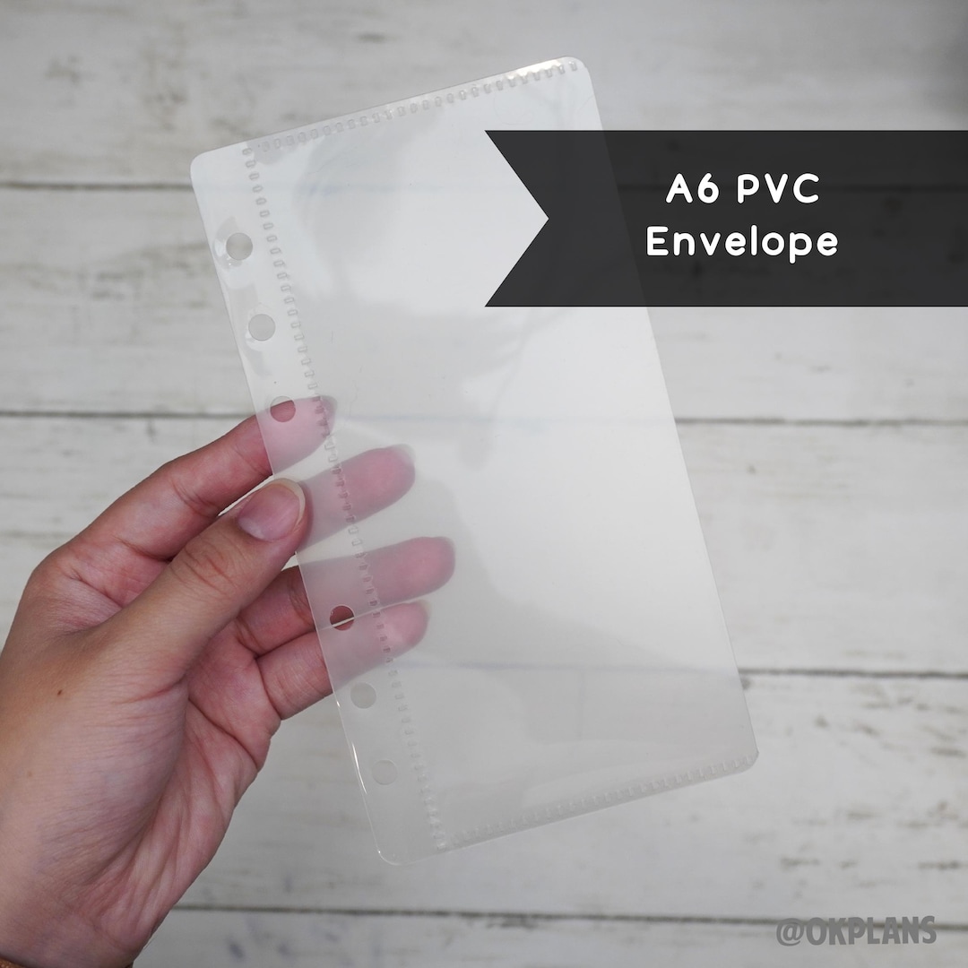 A6 Zipless PVC Clear Envelopes // Budget - Etsy