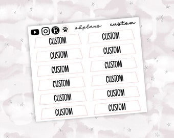 Planner Tab Labels - Etsy