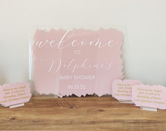 Oh Baby Acrylic Baby Shower Sign - Etsy