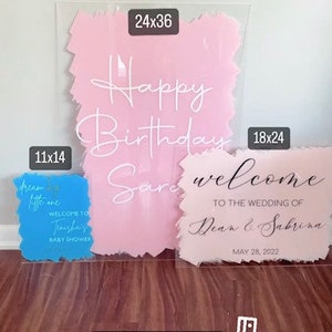 Custom Acrylic Event Sign - Etsy