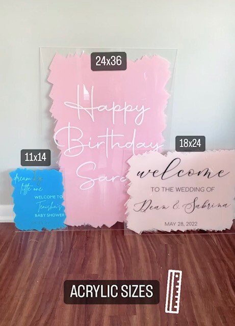 Hello Baby - Acrylic Baby Shower Sign - Etsy