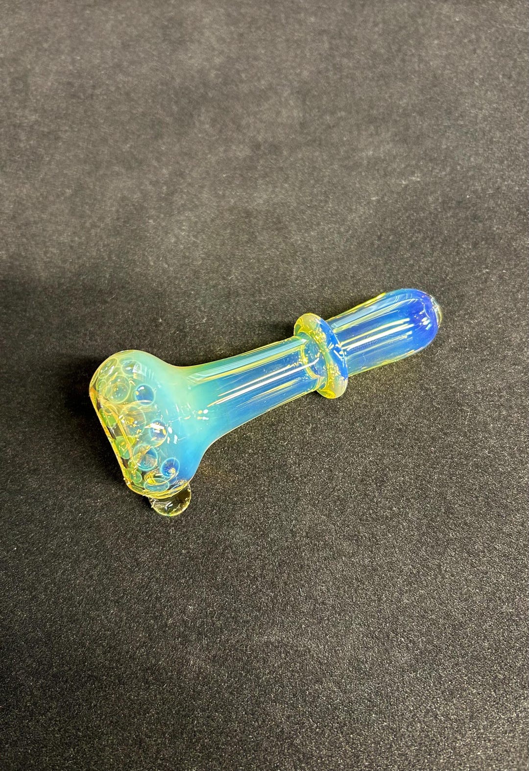 Handmade Glass Blown Silver Fume Color Changing Chillum/onie - Etsy