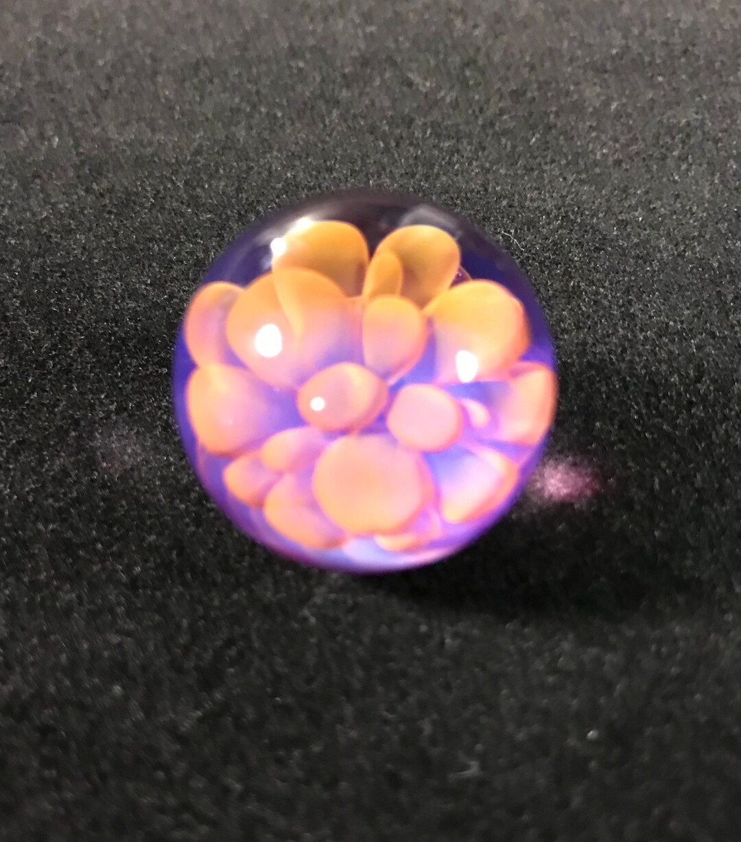 Gold Fume Borosilicate Glass Marble. - Etsy