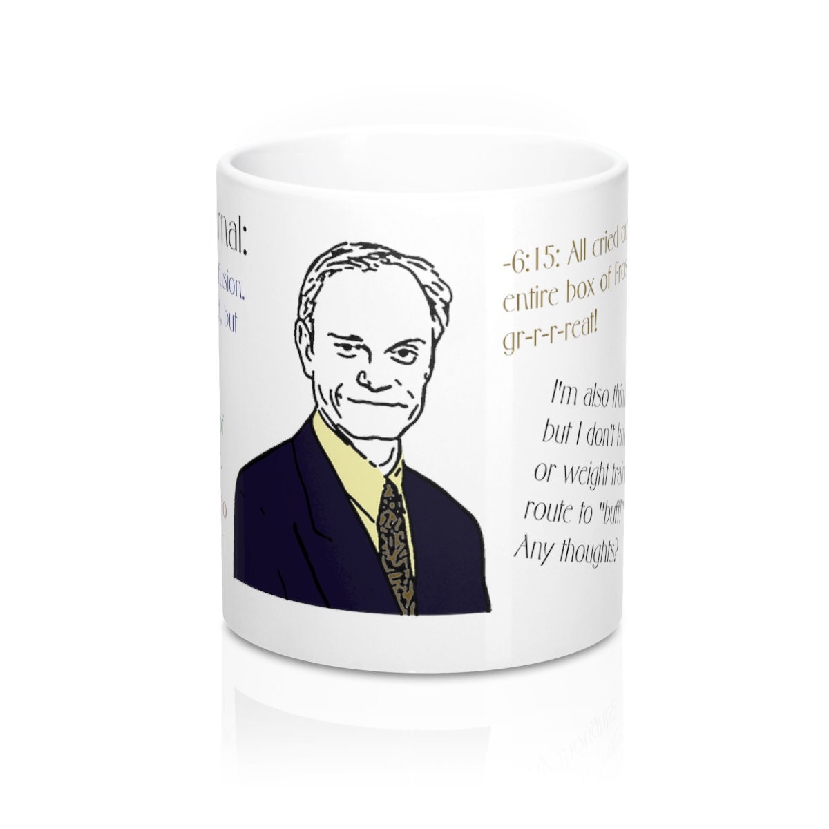 Frasier Coffee Mug Set: Niles Set of TWO, Niles' Cafe Nervosa Order and ...