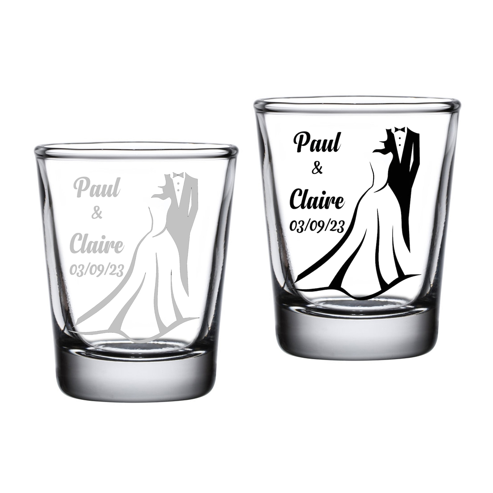 Wedding Shot Glasses Wedding Favors for Guests in Bulk Customized Shot ...