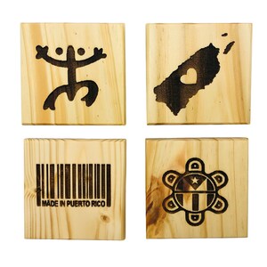 Puerto Rico Gifts Puerto Rico Coasters: Engraved Gift Set of 4 - Etsy
