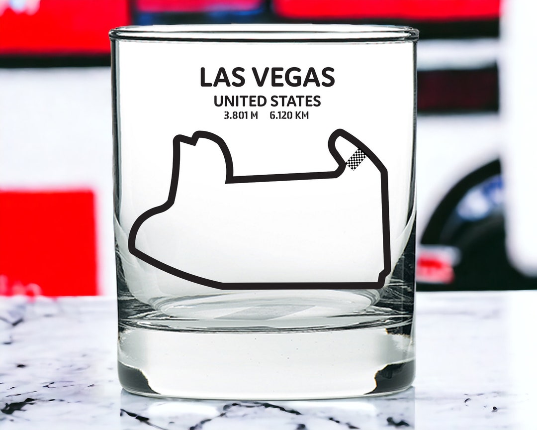 Formula One Gift Las Vegas Grand Prix Whiskey Glass, ENGRAVED F1 Race ...