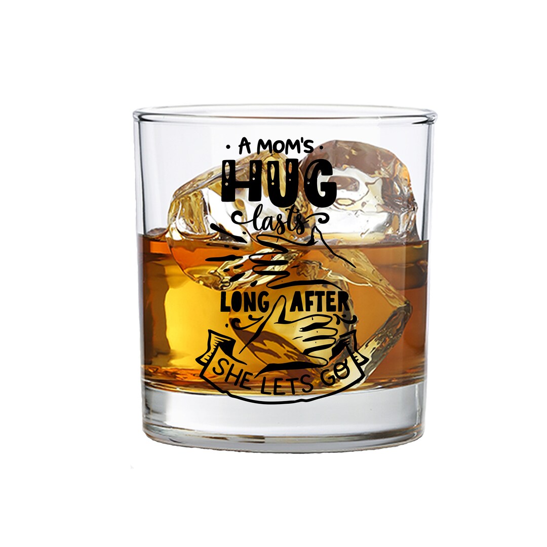 Engraved Rocks Glass, Mom's Hug Design, Mother's Day Gift - Etsy