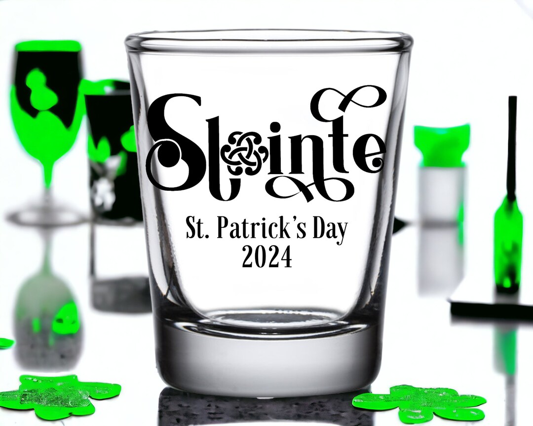 Slainte Shot Glass Celtic Knot St. Patricks Day Shot Glasses Bulk Irish ...