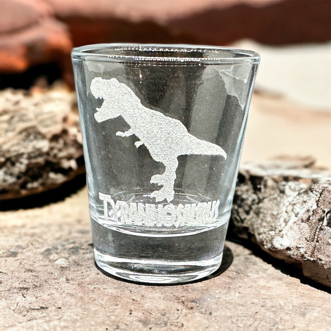 T-rex Shot Glass, Dinosaur Shot Glass, Create Your Own Set, Dino ...
