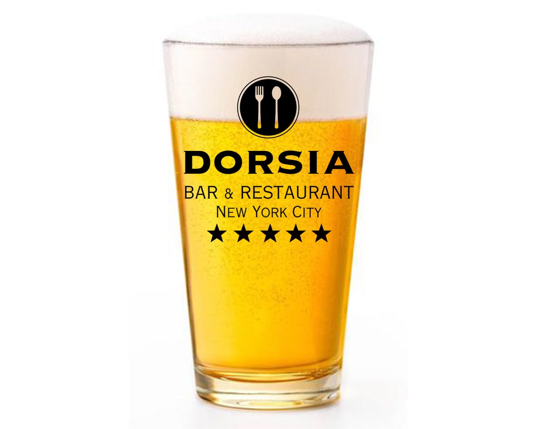 Dorsia Bar & Restaurant Pint Glass Glass American Psycho Gift for Him ...