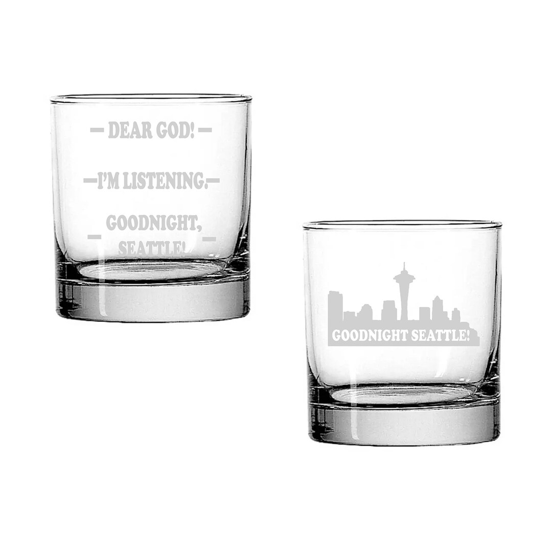Frasier Rocks Glass Set of 2 - Frasier Goodnight Seattle, Frasier ...