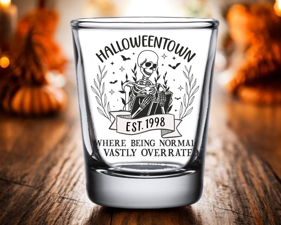 Halloweentown Shot Glass ENGRAVED Halloweentown Gift, Halloweentown Est ...