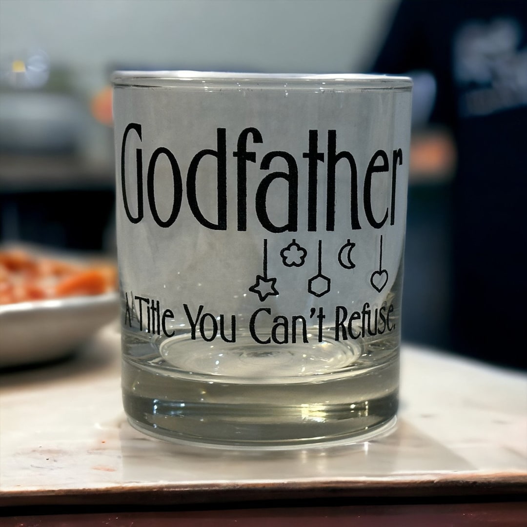 Godfather Whiskey Glass, Engraved Godfather Rocks, Godfather Gifts ...