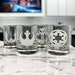 Video Game Controller Pint Glasses Set of 4 Engraved Gamer Retro Video ...