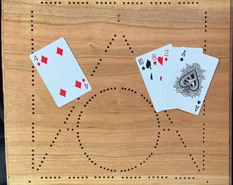 Cribbage Board Live Edge Cherry - Etsy