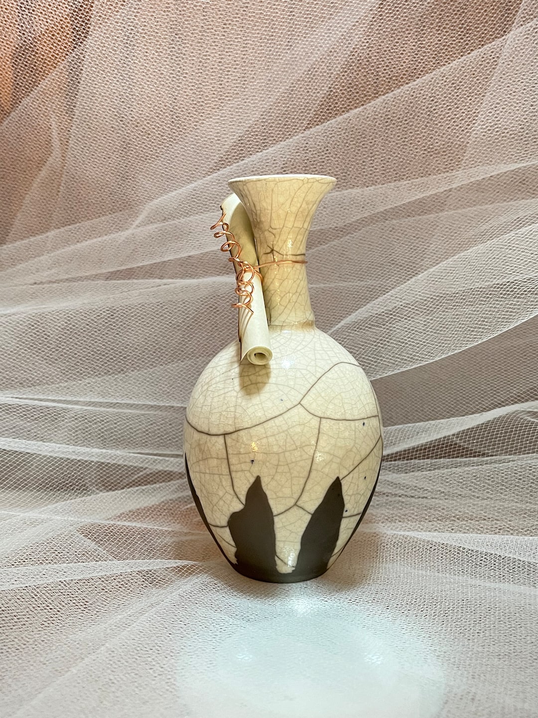 Raku Tear Bottle - Etsy