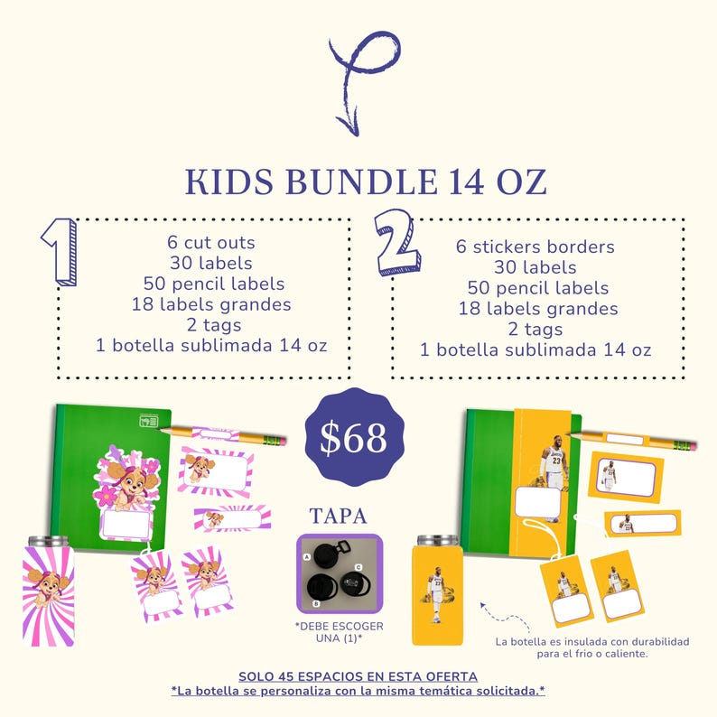 School Label Bundles – Back to School – Backpack Tags – School Supply ...