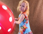 Children Summer Dress for Girls Without Sleeves With 3D Print. - Etsy