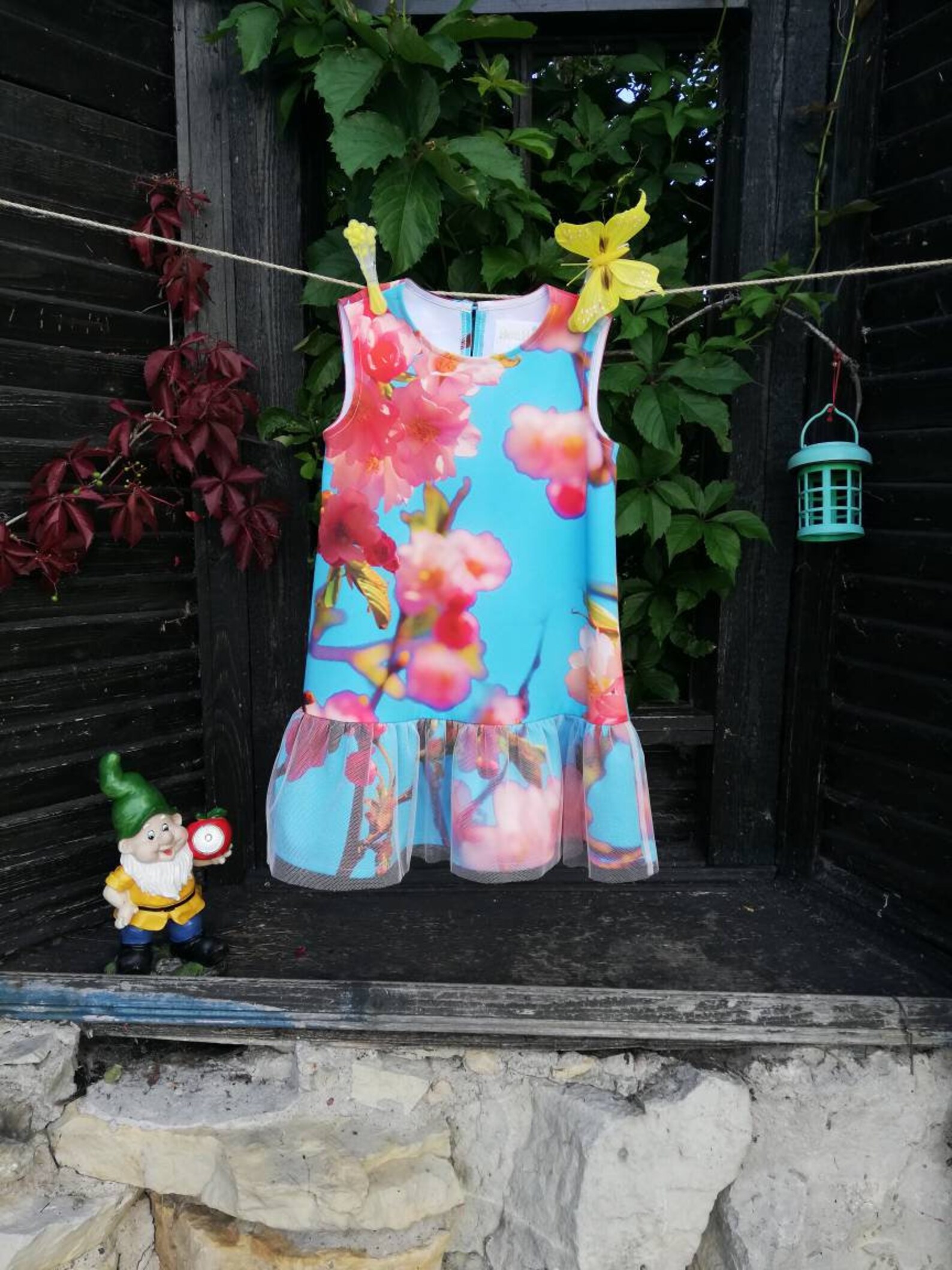 Children Summer Dress for Girls Without Sleeves With 3D Print. - Etsy