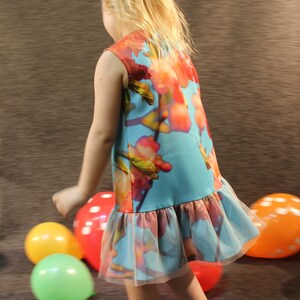 Children Summer Dress for Girls Without Sleeves With 3D Print. - Etsy