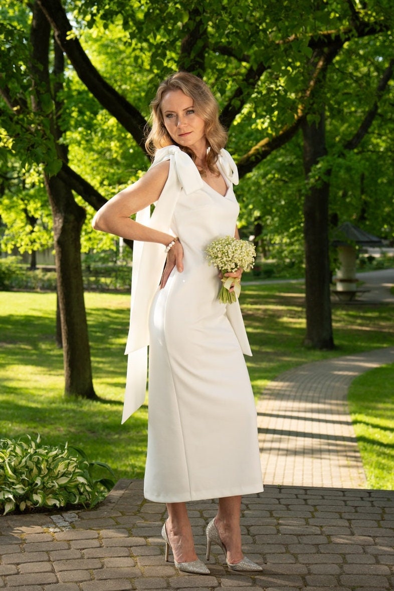 Elegant Women's White Long Sheath Dress, Sleeveless, Lined. With ...