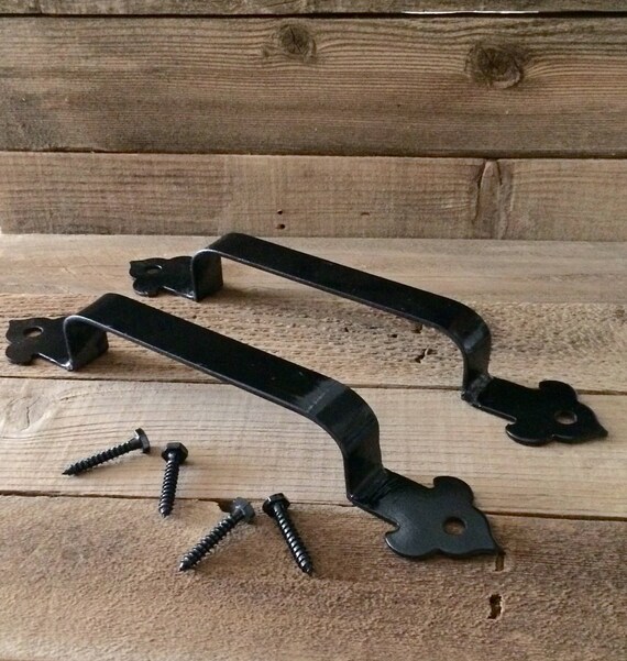 Items similar to Rustic Door Pulls - Barn Door Pulls - Sliding Door ...