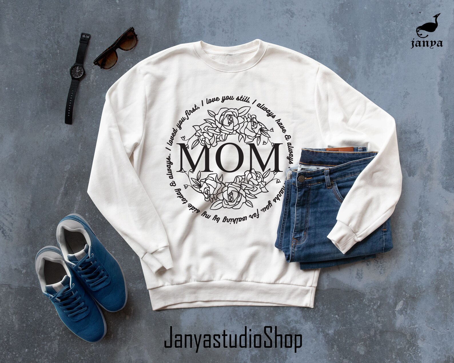 Mom Svg Mothers Day Girl Mom Text on Mom Split Monogram - Etsy