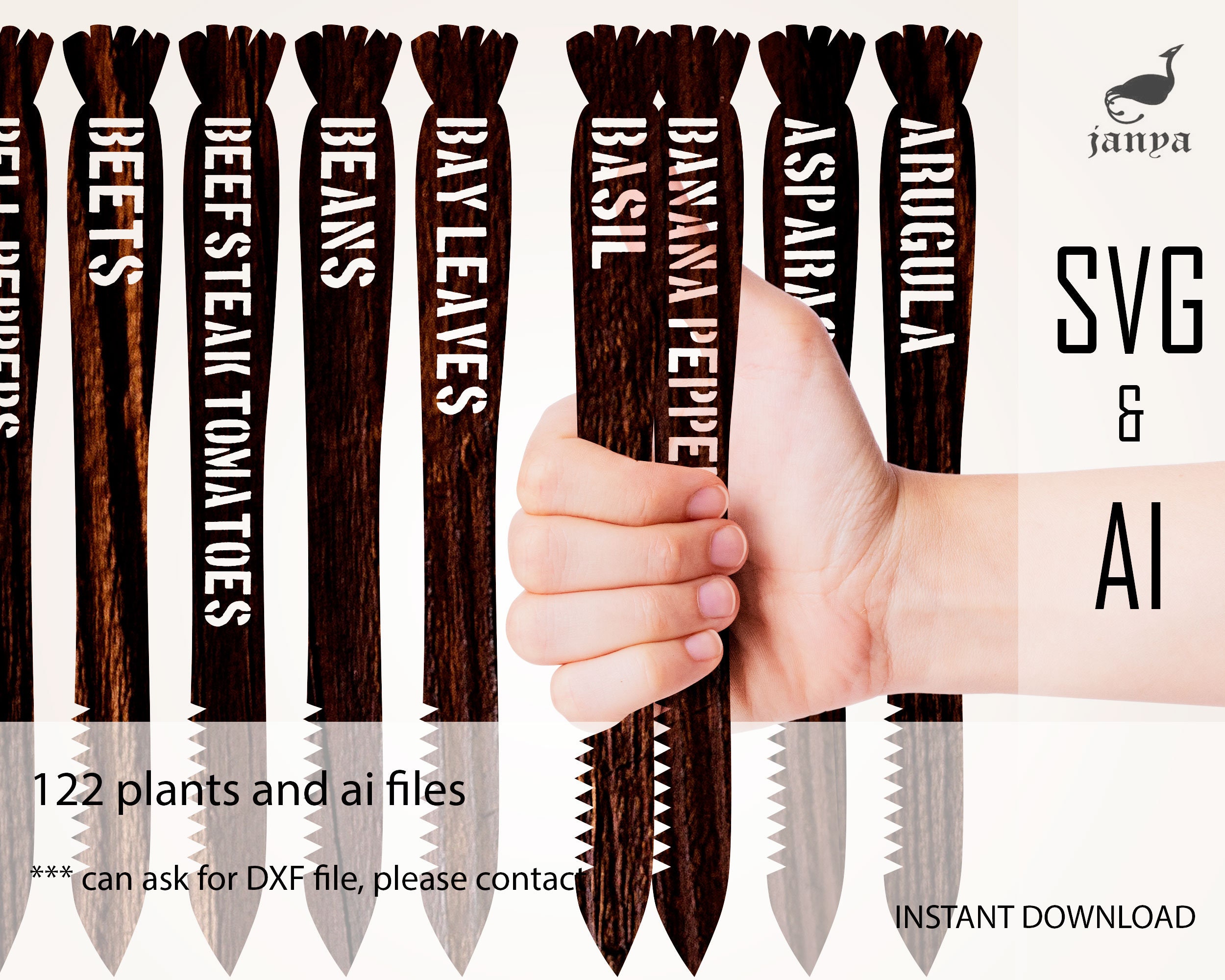 Garden Stakes SVG Plant Lovers Gift Garden Markers Plant - Etsy