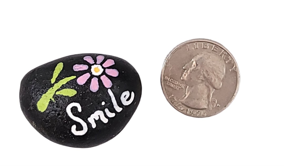 Hand Painted Inspirational Smile Rock - Etsy