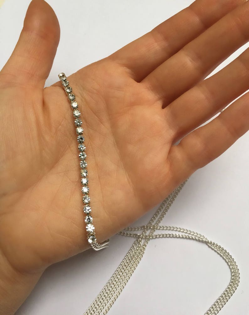 Sterling Silver Body Chain Dainty Body Chain Body Chain With | Etsy