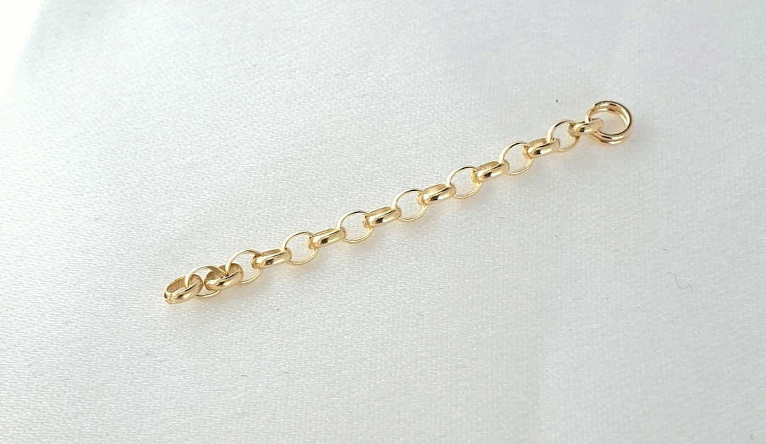 Solid Gold Extender Chain, Easy to Attach, Extender Chain for Bracelets ...